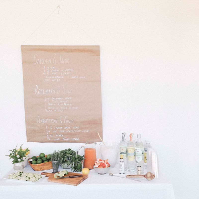 W&D Entertains: Build Your Own Gin and Tonic Bar | Wit & Delight ...