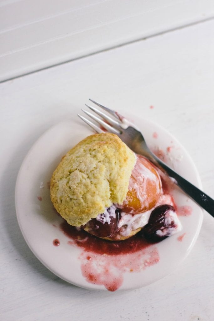 Shortcakes with Roasted Stone Fruit + Rosemary - Wit & Delight ...