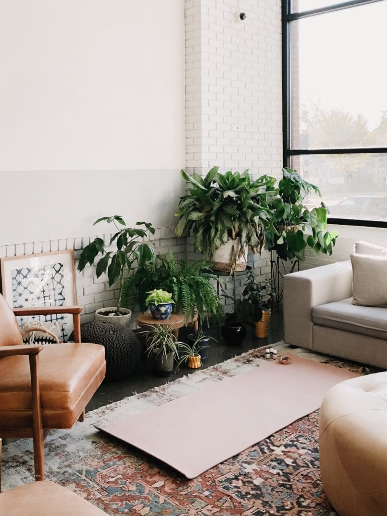 How to Create a Tranquil Yoga Space at Home - Wit & Delight | Designing ...