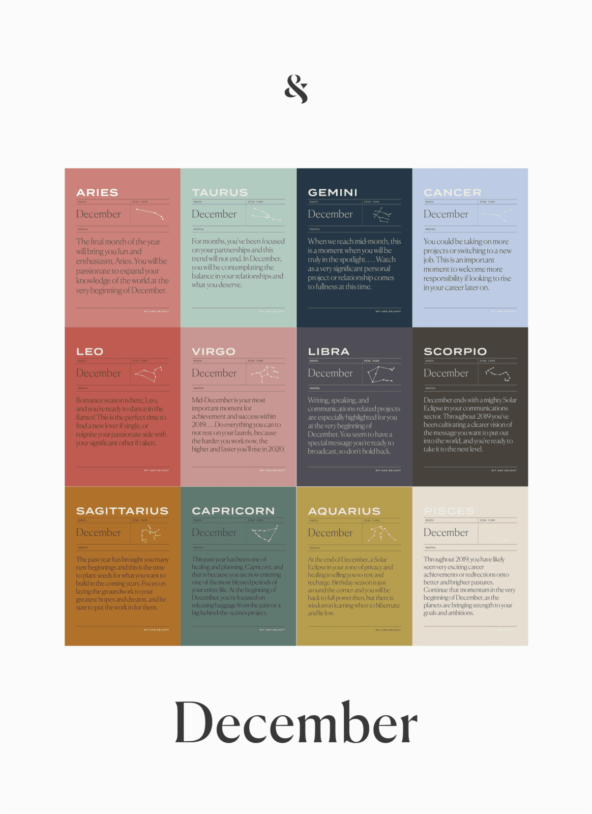 December Horoscopes: The Wheel of Life Turns Again | Wit & Delight ...