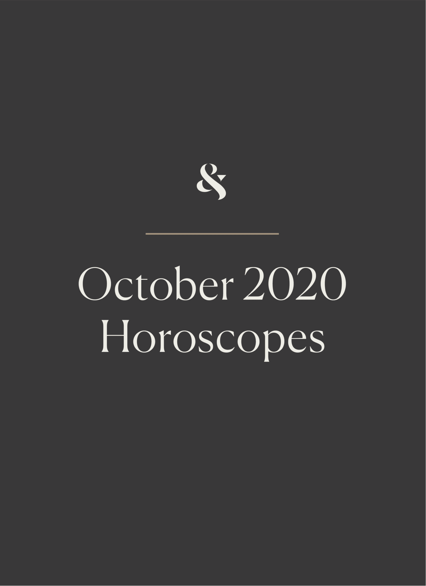 October 2020 Horoscopes: Find Your Inner Peace | Wit & Delight ...