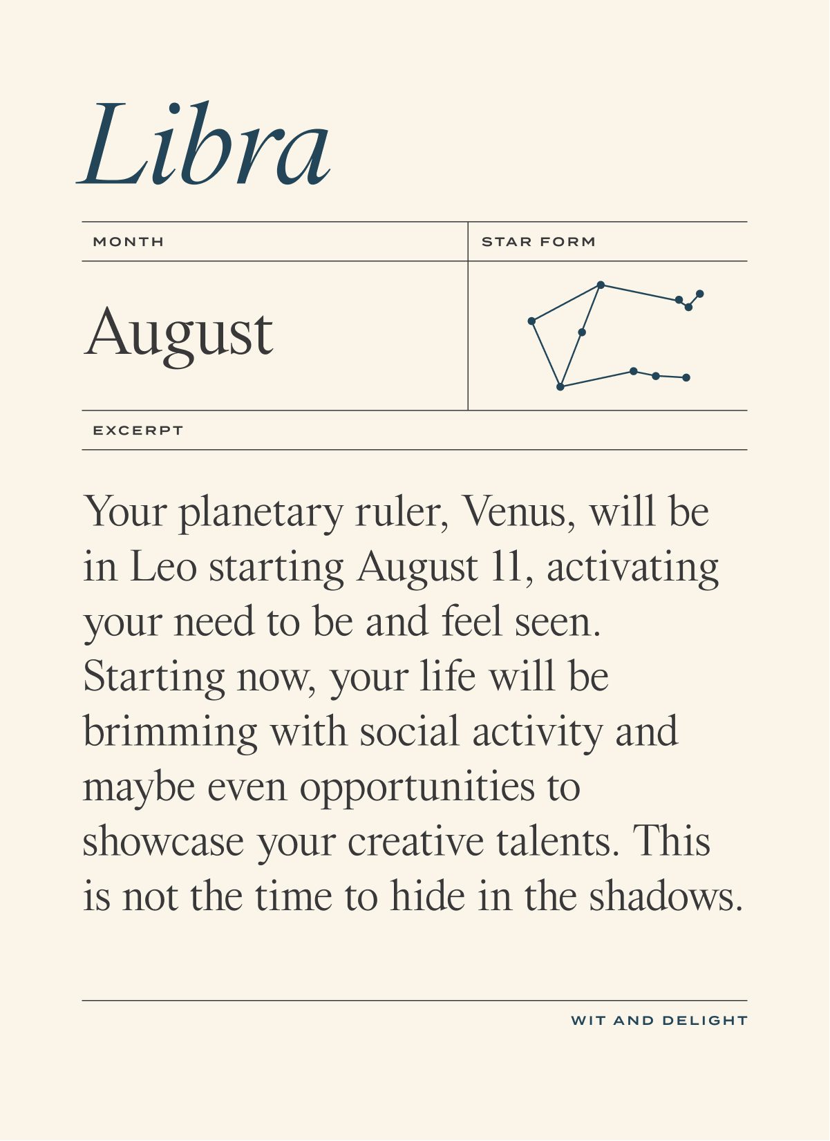 August Horoscopes 2022 | Wit & Delight