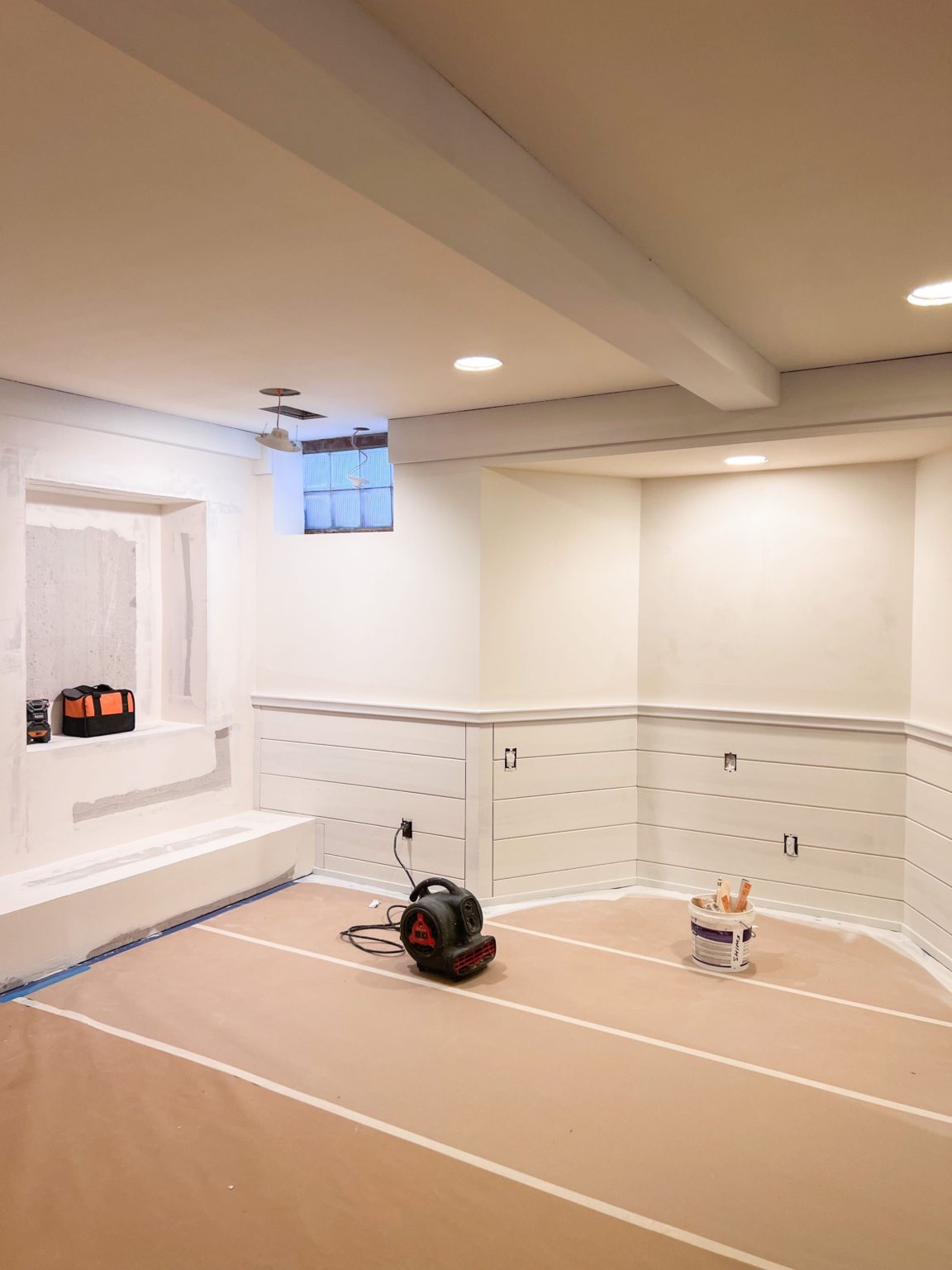 Basement Design Project: Painting the Family Room | Wit & Delight